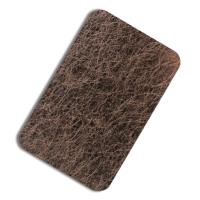 China 304 Brushed Stainless Steel Backsplash Sheet 201 PVD Vibration 4x8 Black Sheet Metal for sale