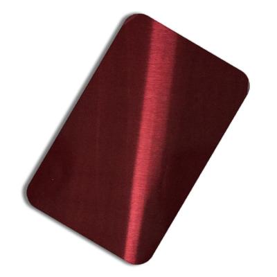 China 201 304 Brushed Stainless Steel Sheet Hairline 0.3mm - 3mm Colored Stain Finish for sale