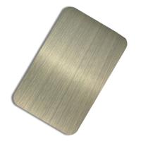 China AISI Brushed Stainless Steel Sheet 304 316 Hairline 1219mm Slit Edge for sale
