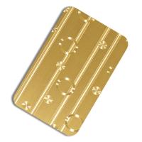 China INOX 1219mm Decorative Stainless Steel Sheet Hairline Plate 304 0.8mm Thick 3D Laser for sale