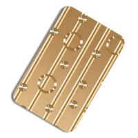 China INOX 1219mm Decorative Stainless Steel Sheet Hairline Plate 304 0.8mm Thick 3D Laser for sale