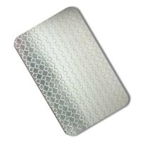 China 2mm Embossed Stainless Steel Sheet Checkered 2000mm Hairline 304 316 Square Pattern for sale