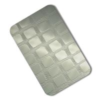 China 1500mm Embossing Stainless Steel Checkered Plate 201 304 Squares One Tex for sale
