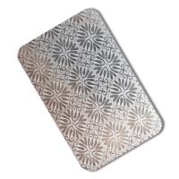 China JIS 304 Embossed Stainless Steel Sheet Kitchen Wall Panels 0.3mm - 3mm Flower Pattern for sale