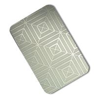 China Grade 410 Embossed Stainless Steel Sheet Slit Edge 1.2mm ODM Pattern for sale