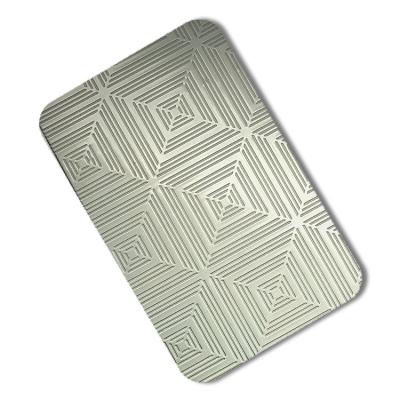 China Grade 410 Embossed Stainless Steel Sheet Slit Edge 1.2mm ODM Pattern for sale
