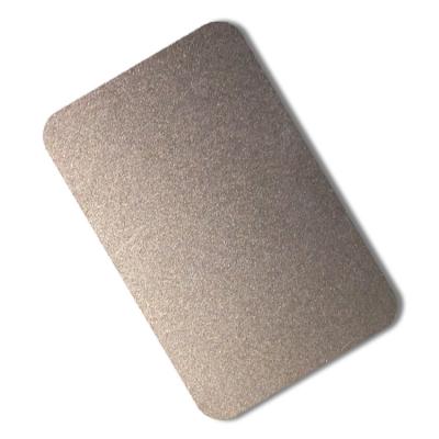 China 8K AFP Mirror Gold Stainless Steel Sheet AISI 304 Wine Red Sandblasted 4 X 8FT for sale