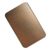 China Modern Mirror Rose Gold Stainless Steel Sheet 316 304 1000mm 1500mm Sandblast for sale