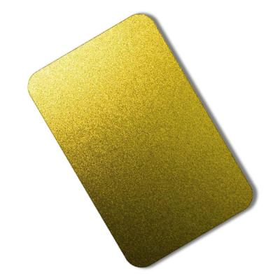 China 304 Bead Blasted Stainless Steel Sheet Gold Mirror PVD 1.2 x 1219 x 2438mm for sale