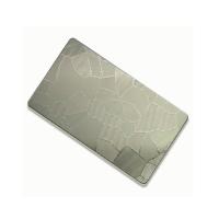 China Art Pattern Embossed Stainless Steel Sheet Stamped Panels 1000mm 430 304 Decor for sale