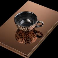 China 0.4 * 1000 * 2000mm Stainless Steel Golden Sheet Mirror Finish 201 304 Color Slit Edge for sale