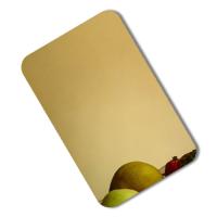 China 201 304 316 Mirror Finish Stainless Steel Sheet Decorative Titanium Gold 8K for sale