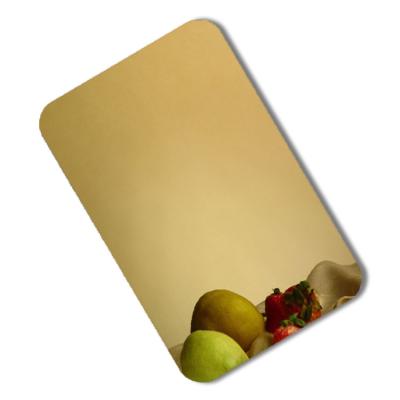 China Custom Size Coloured Mirror Stainless Steel Plate 0.3mm 309S 310S 904L 201 304 316 for sale