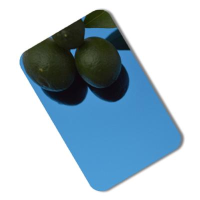 China 201 304 8K Blue Stainless Steel Sheet Metal 0.8mm PVD Super Mirror Luxury for sale
