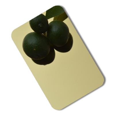 China 316 316L Mirror Finish Stainless Steel Sheet PVD Gold Color  0.3 - 3mm for sale