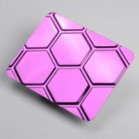 China 2mm 304 Custom Stainless Steel Plates 0.3mm - 3mm 410 430 Honeycomb Pattern Pink for sale