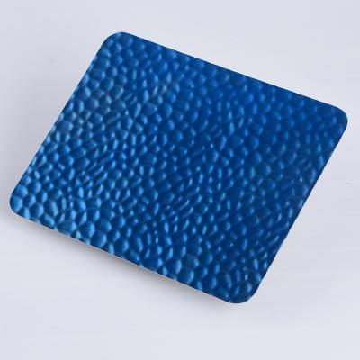 China PVD Blue 2B Finished Stainless Steel Sheet Plate 3mm 316 304 Honeycomb Stamped for sale