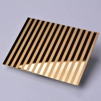 China Modern Stainless Steel Wall Cladding Sheet Plate SUS304 201 0.3mm - 3mm Etched for sale