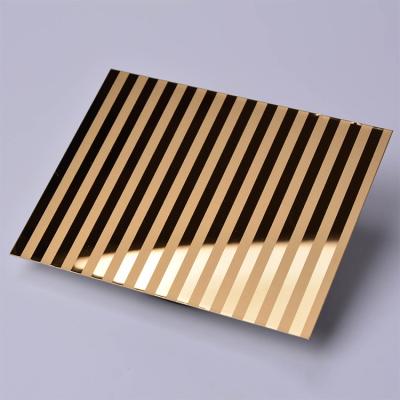 China Modern Stainless Steel Wall Cladding Sheet Plate SUS304 201 0.3mm - 3mm Etched for sale