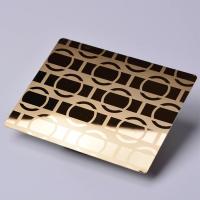 China Modern Stainless Steel Wall Cladding Sheet Plate SUS304 201 0.3mm - 3mm Etched for sale