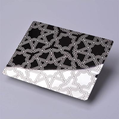 China Mill Edge SUS304 Stainless Steel Plate Mirror AISI Sheet Metal Etching RAL color for sale