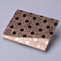 China 2000mm Color Stainless Steel Plate Mirror 304L 304 316 PVD Etching for sale