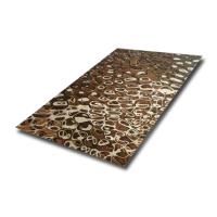 China 0.3mm Stainless Steel Profile Wall Paneling 304 316L 4x8 Corrugated Sheet Color Plated for sale