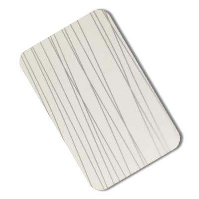 China 304 0.6mm SS Decorative Sheets Wood Gold Plate Grain Laminated For Cabinet for sale