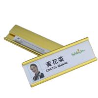 China Custom Reusable Magnetic Name Tags Name Badge With Insert Name Paper Supplier for sale