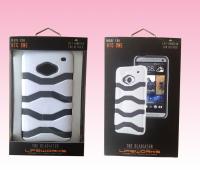 China custom luxury mobile cell phone case packaging paper box with metal hanger for sale