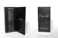 China custom personalized printing paper packaging box with door colosed and PVC / PET window for sale