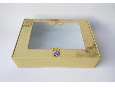 China custom Folding Apparel Lingerie Paper Box with clear window Cover for sale