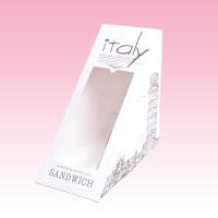 China custom cheap Sandwich Paper Box printing manufacturer with window for sale