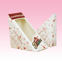 China custom cheap Sandwich Paper Box printing manufacturer with window for sale