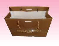 China custom wholesale  small brown paper gift bags with handle manufacturer for sale