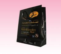 China custom black paper merchandise bags printing wholesale manufacturer for sale