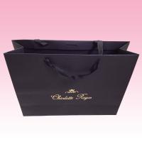 China custom black paper merchandise bags printing wholesale manufacturer for sale