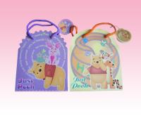 China custom printed paper tote bags wholesale with window supplier for sale