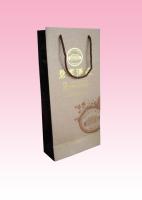 China custom colored paper shopping bags in retail supplier for wine bottle for sale