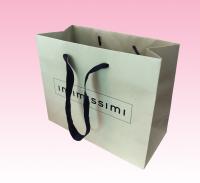 China custom cheap paper merchandise bags with cotton handle manufacturer for sale