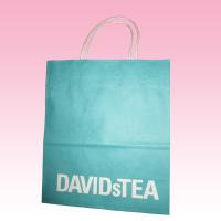 China printing recyclable brown craft paper bag packaging with paper twist handles supplier for sale