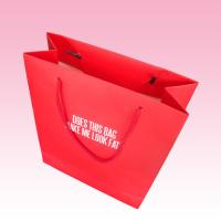 China custom small paper bag packaging for shoes with glossy lamination supplier for sale