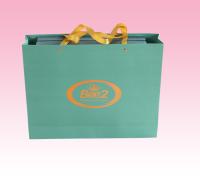 China custom luxury Paper Bag supplier with holographic logo printing for sale