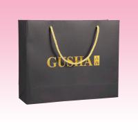 China custom branded paper bags with logo hot stamping manufacturer for sale