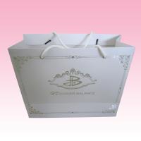 China custom ODM paper shopping bag suppliers with eyelet black cotton rope for sale