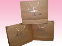 China custom recycled small white kraft paper bag packaging supplier for sale