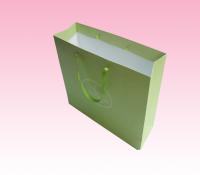 China custom handmade paper bag sizes with embossed hot stamping logo for sale
