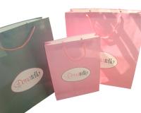 China custom retail white kraft paper bag packing with logo printing suppliers for sale