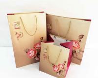 China custom elegant tiny paper bags wholesale making manufacturer with logo printing for sale