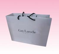 China custom plain white paper shopping bags buik printing manufacturer for sale